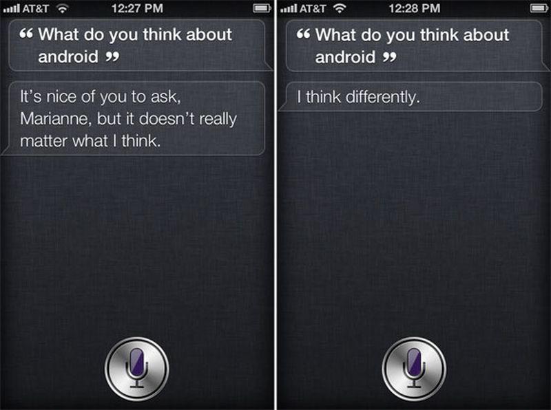 Siri on Android vs. iPhone - MacRumors