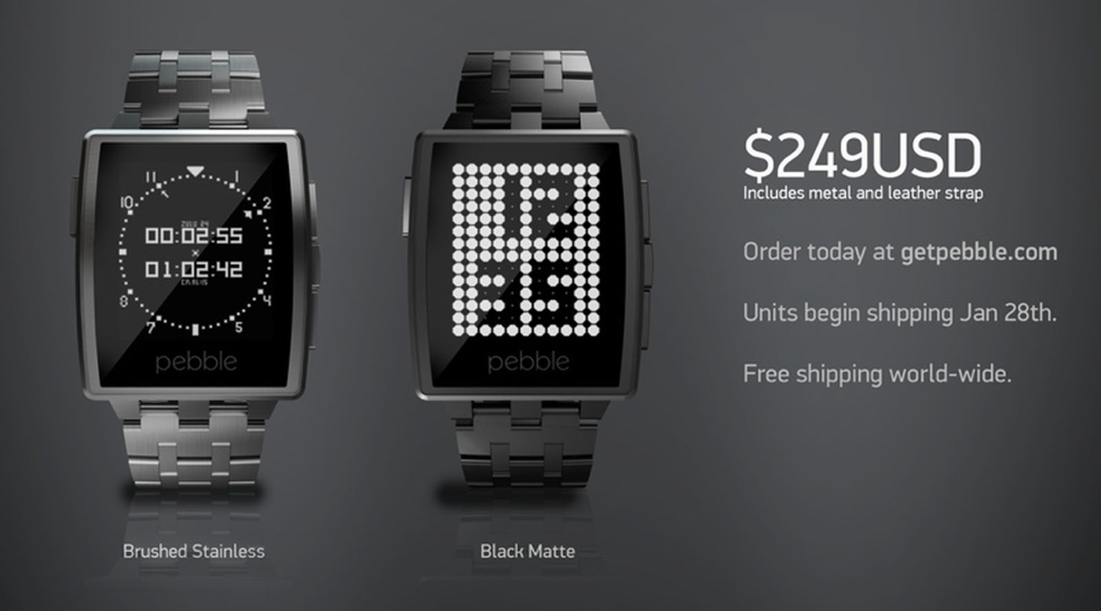 Pebble Announces Next-Generation $249 'Pebble Steel' Smart Watch ...