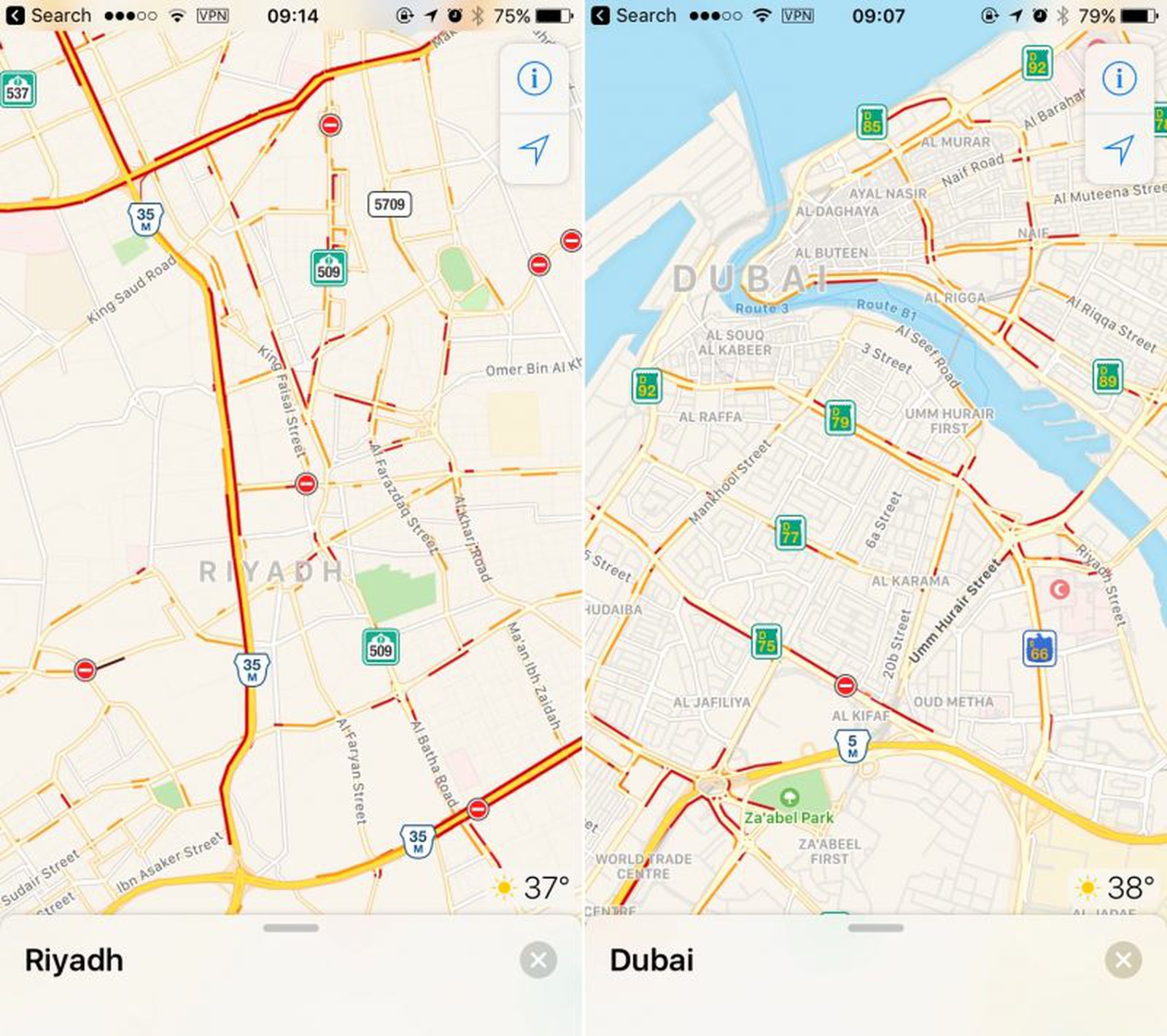 Apple Maps Gets Traffic Data for Saudi Arabia and United Arab Emirates ...
