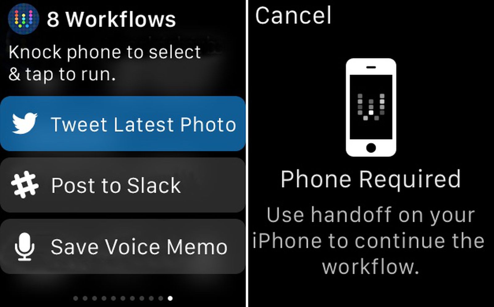 'Workflow' for Apple Watch Brings Automated Tasks to Your Wrist - MacRumors
