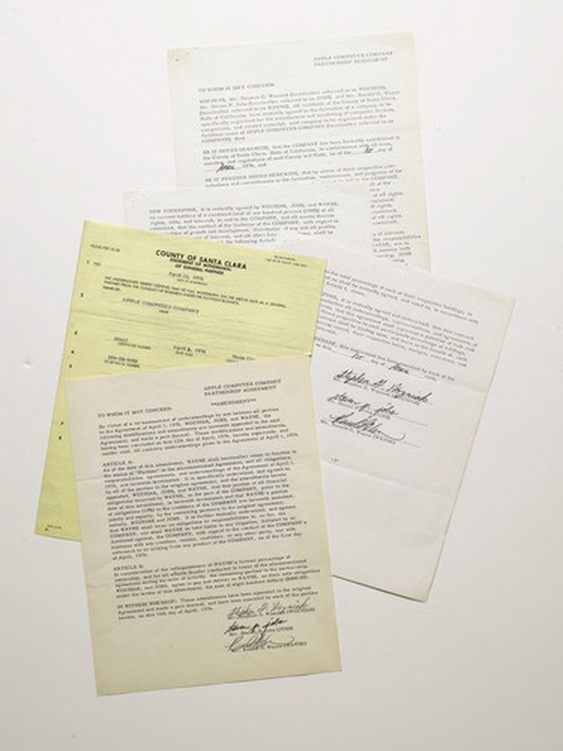 Apple's Original Corporate Papers Heading to Auction, Could Fetch ...