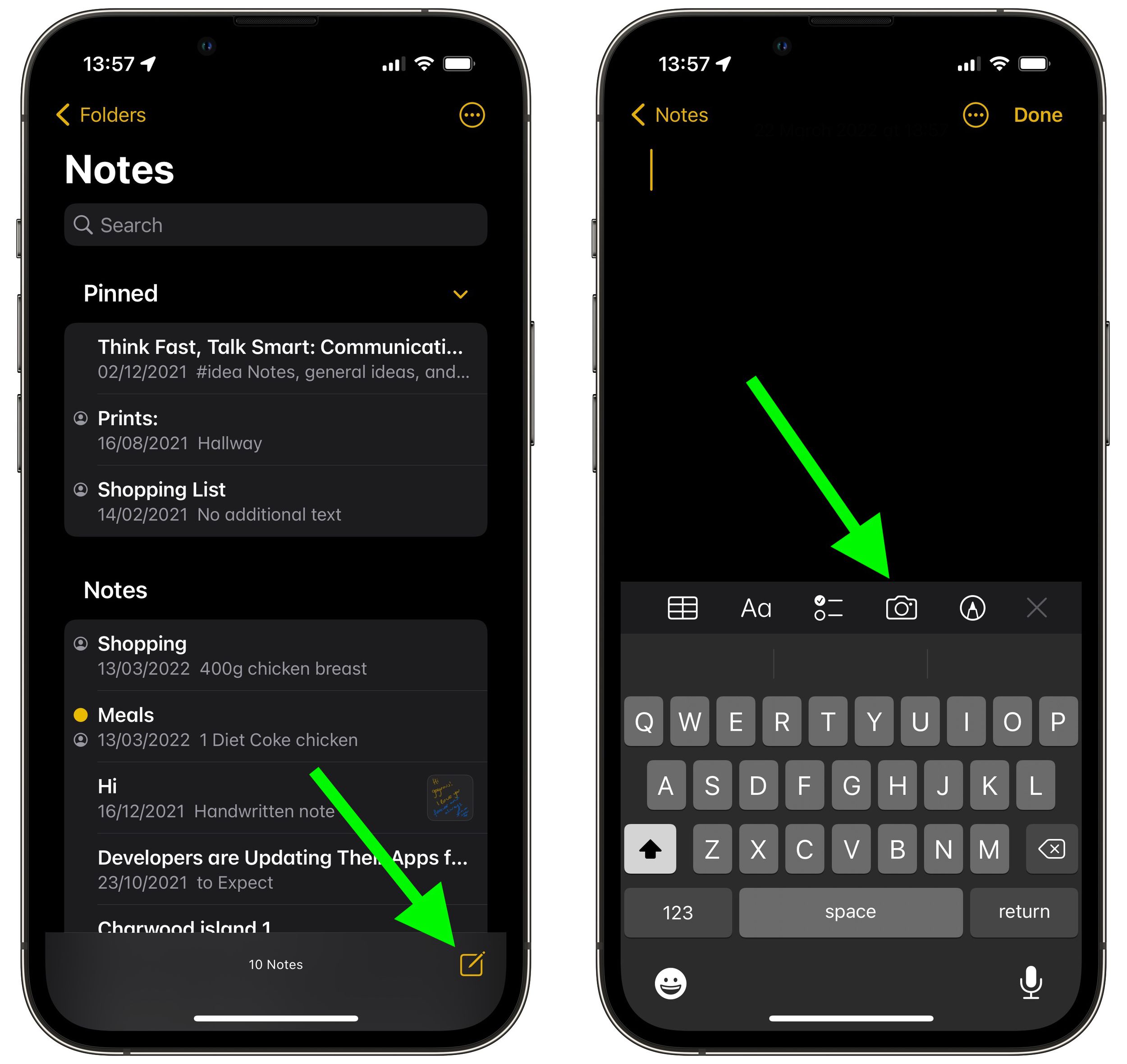 Scan Printed and Handwritten Notes in iPhone's Notes App - MacRumors