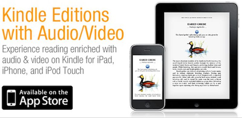 Amazon Adds Embedded Audio and Video to iOS Kindle Apps - MacRumors