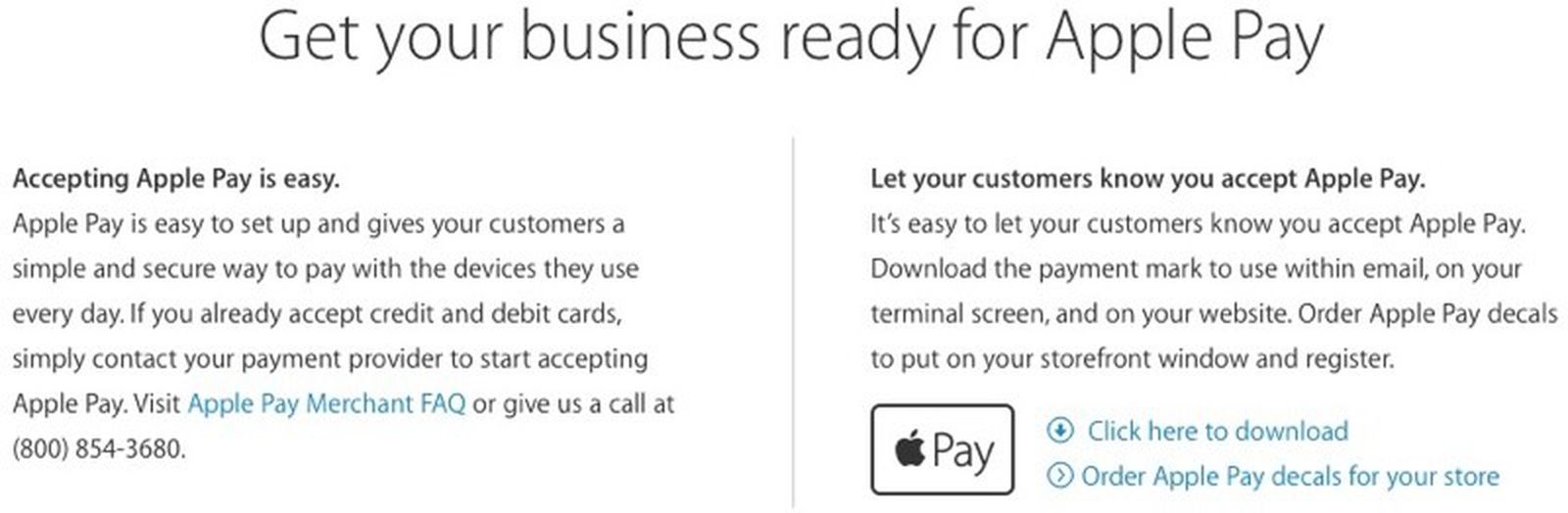 Apple Now Providing Apple Pay Window and Register Decals to Businesses ...