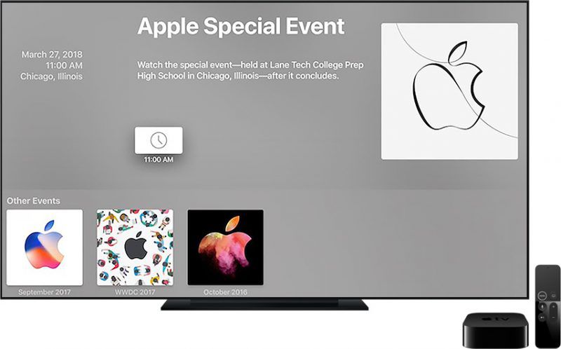 PSA: Apple's March 27 Event Won't Be Live Streamed - MacRumors