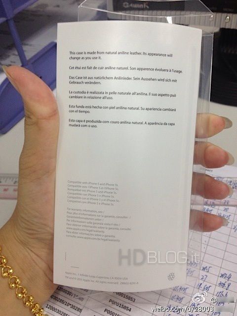 Photos of Alleged Packaging for Official Apple iPhone 5S Leather Case ...