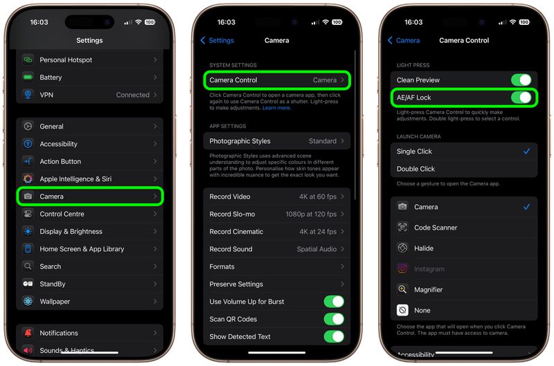 Lock iPhone Auto Exposure and Focus With Camera Control - MacRumors