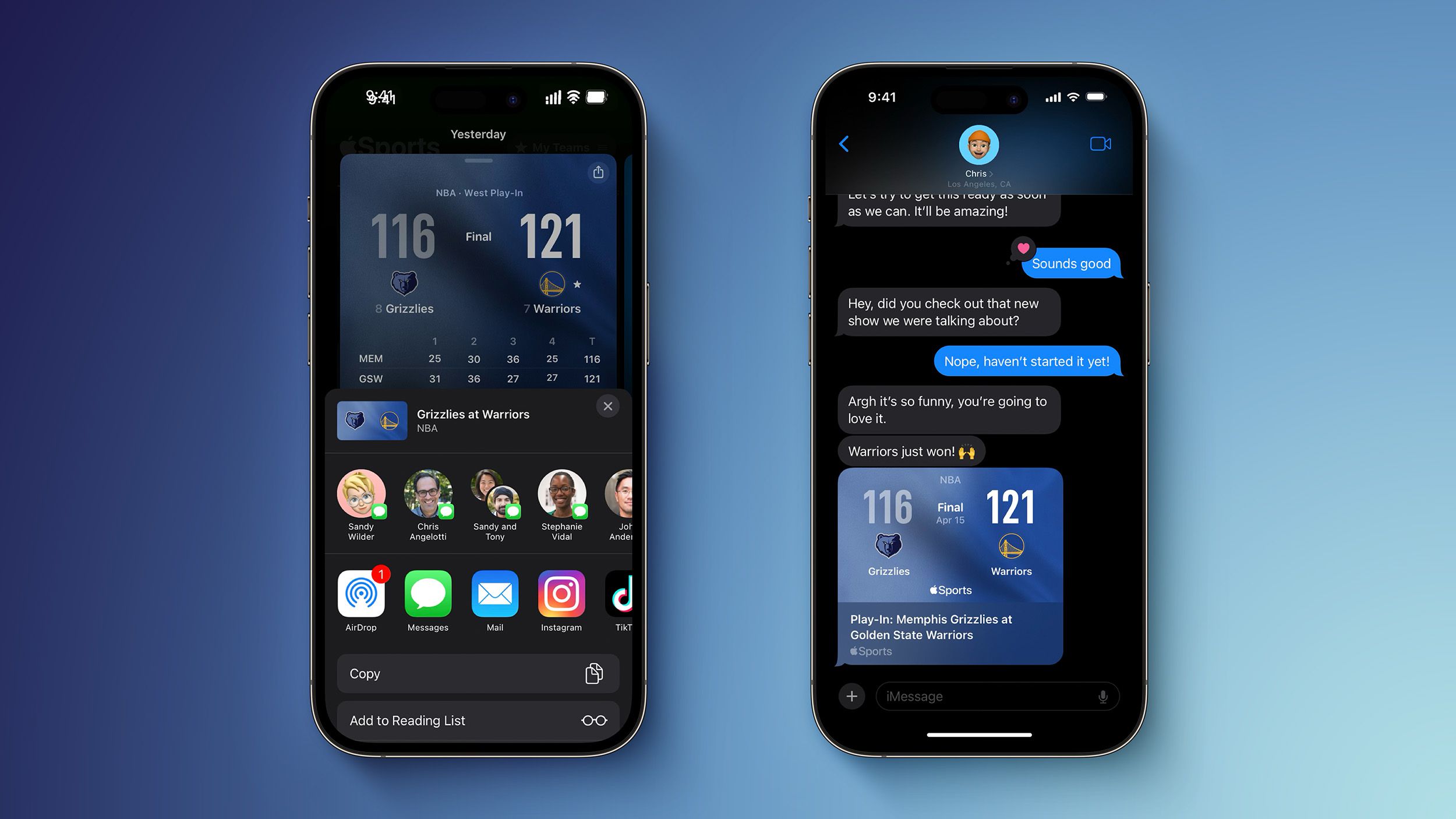 Apple Sports App Now Lets You Share Game Cards via iMessage and Social ...