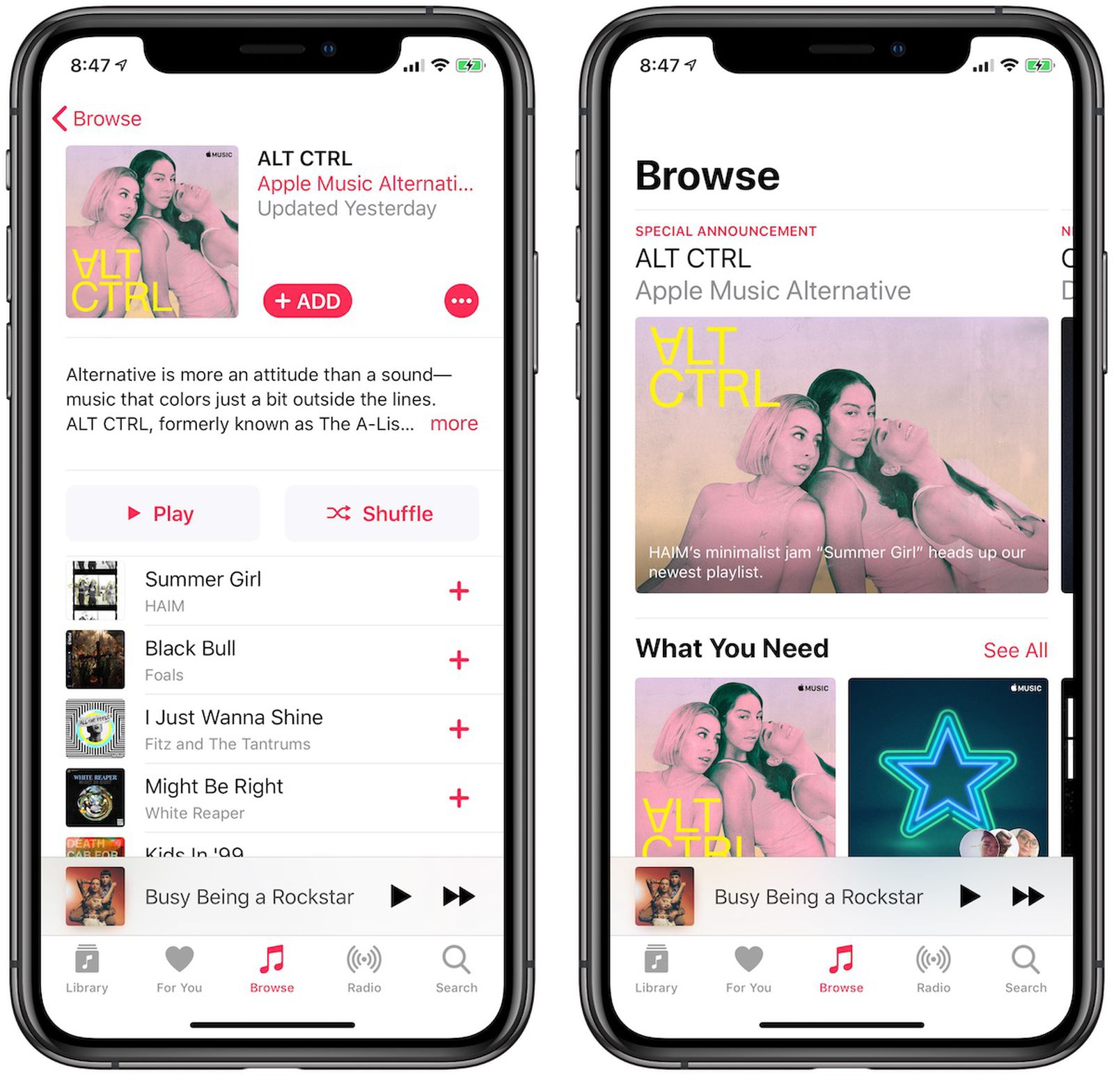 Apple Music Renames 'The A-List: Alternative' Playlist to 'ALT CTRL ...
