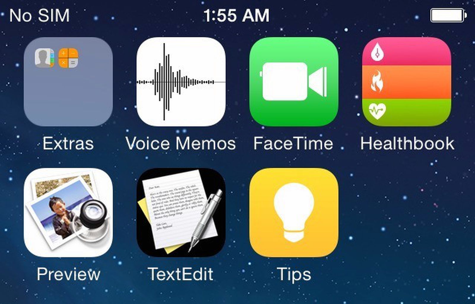 iOS 8 Screenshot Reveals New Healthbook, Preview and TextEdit Icons ...