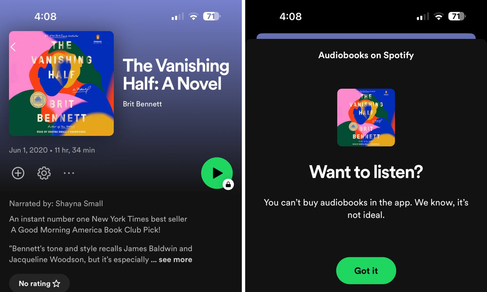 Apple Rejected Spotify's App Update Adding Audiobook Support - MacRumors