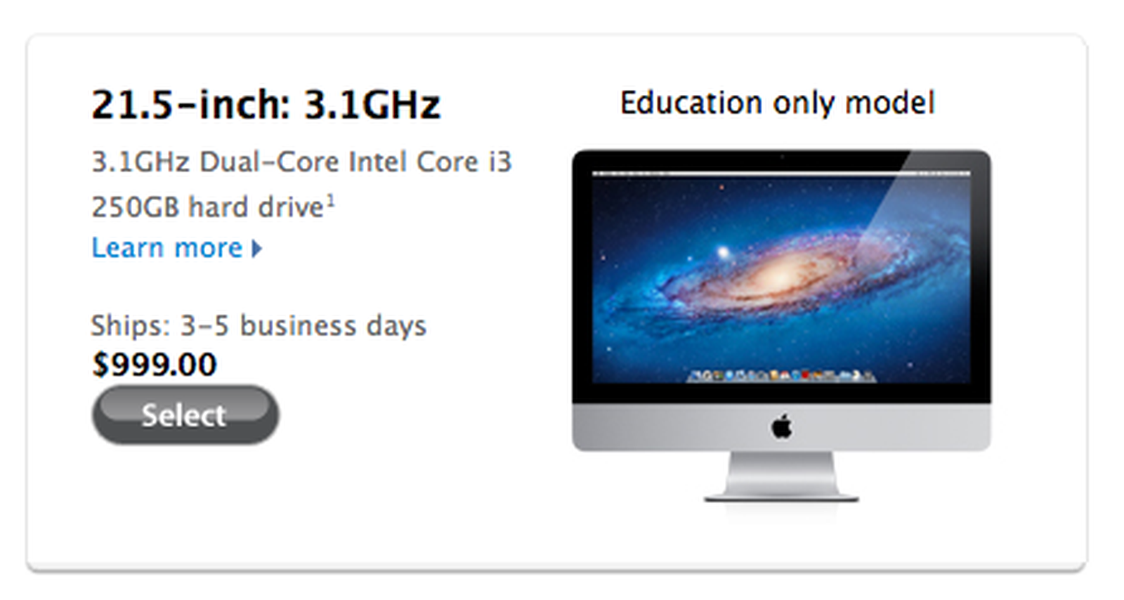 Apple Launches $999 iMac for Educational Institutions - MacRumors