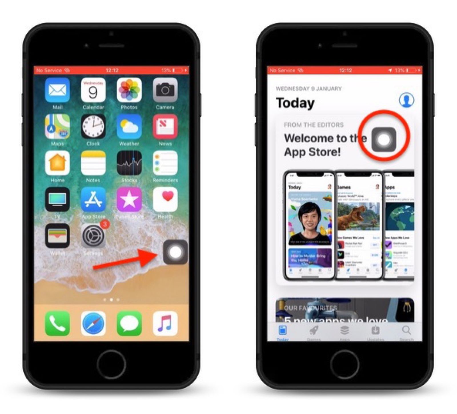 How to Create a Virtual Home Button in iOS Using Assistive Touch ...