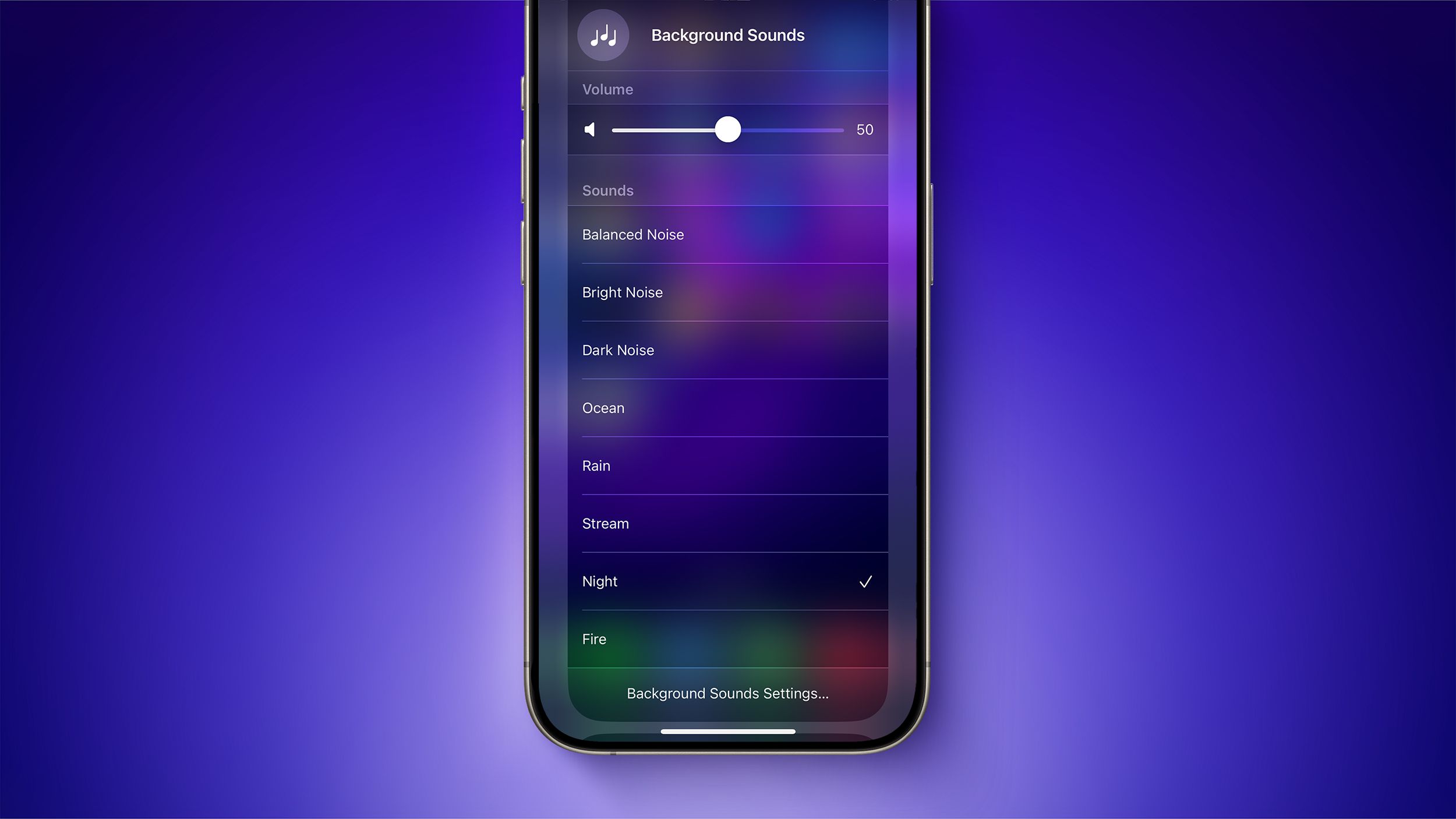 iOS 18 Includes Two New Background Sounds to Help You Focus or Rest ...
