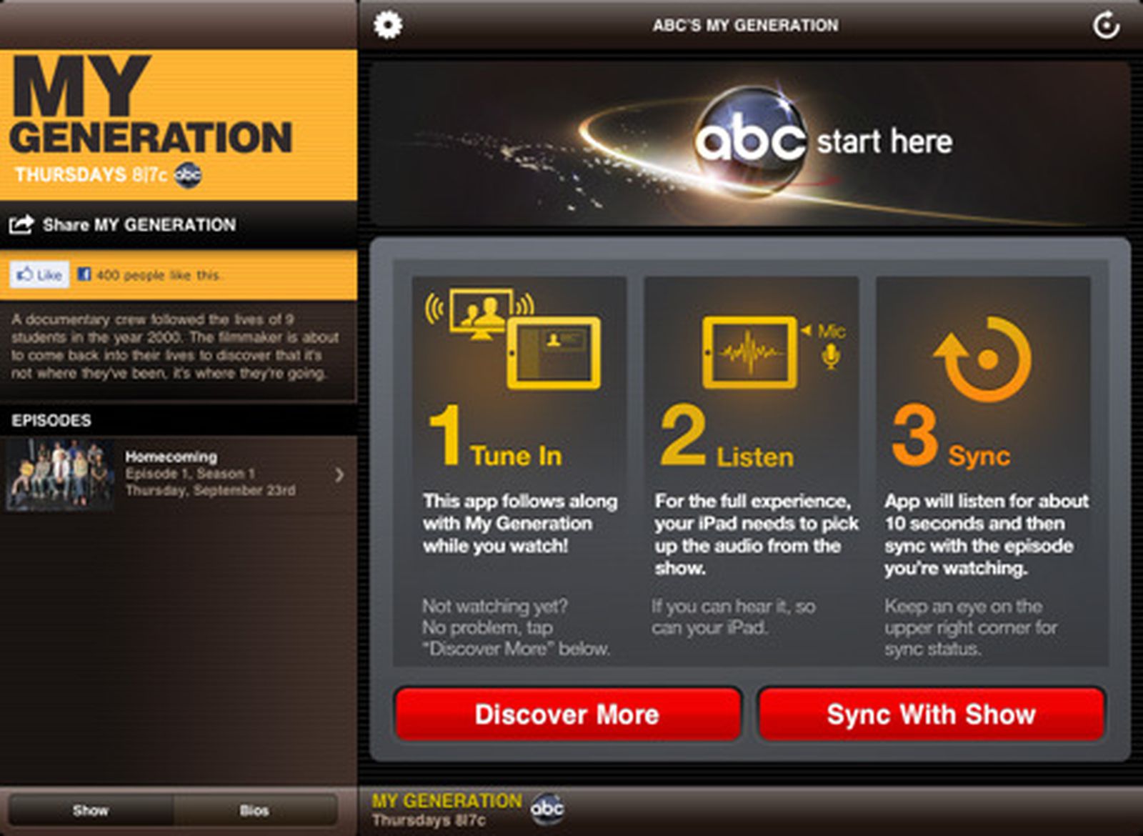 ABC Rolls Out iPad App for Interacting With 'My Generation' TV Episodes ...