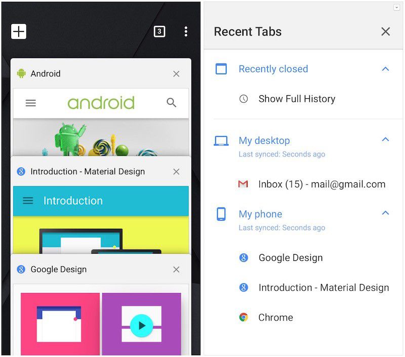 Chrome for iOS Updated With Handoff Support, Material Design, iPhone 6 Optimization - MacRumors