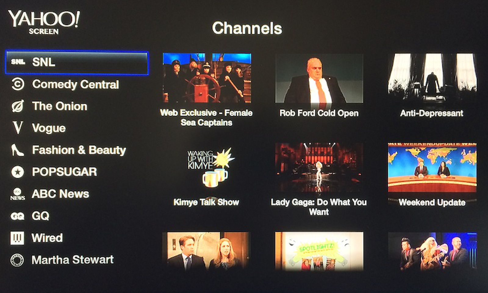 'Yahoo Screen' and PBS Come to Apple TV - MacRumors