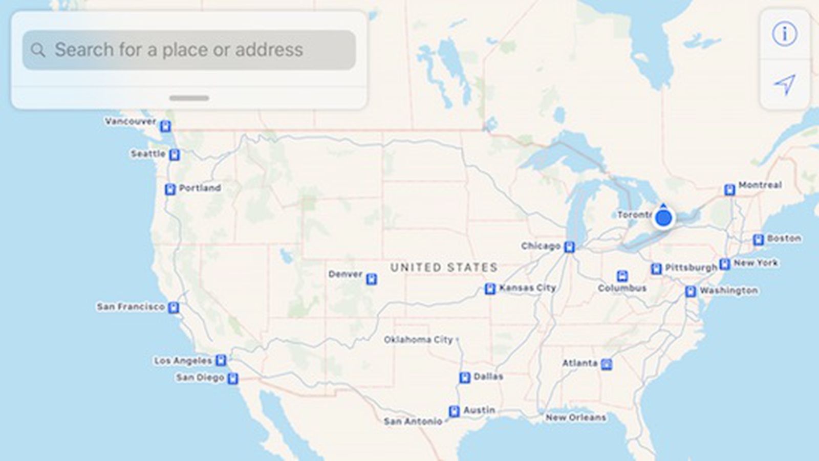 Apple Maps Now Supports Amtrak's Full System in U.S. and Canada - MacRumors