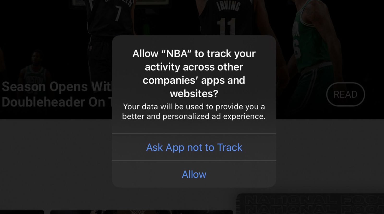 Apple's New Privacy-Focused Tracking Prompt Appearing for iOS 14 Users ...