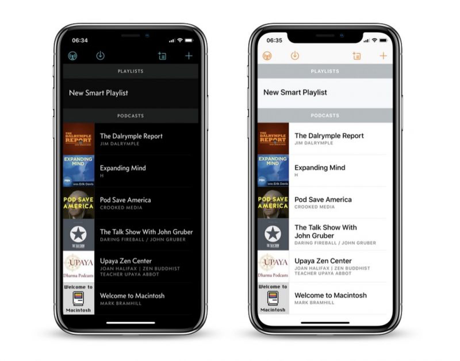 Overcast Podcast App Gains New 'Black' Dark Theme, End of Episode Sleep ...