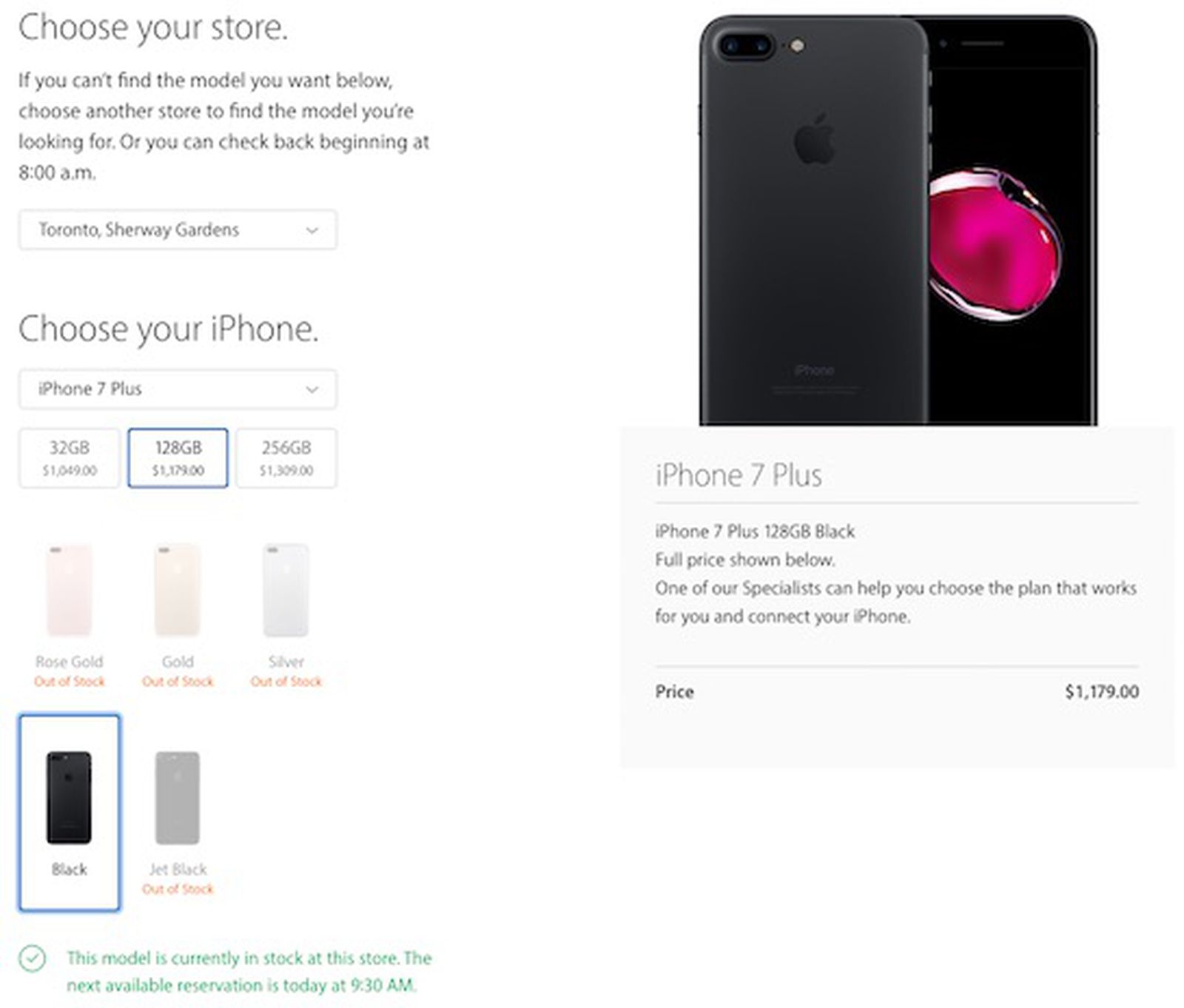 iPhone 7 Plus Reservations Currently Available in Canada - MacRumors