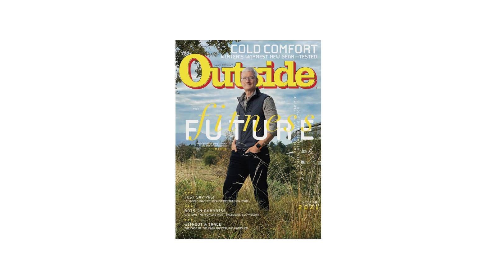 Tim Cook Featured on Outside Magazine Cover, Talks Health and Wellness ...