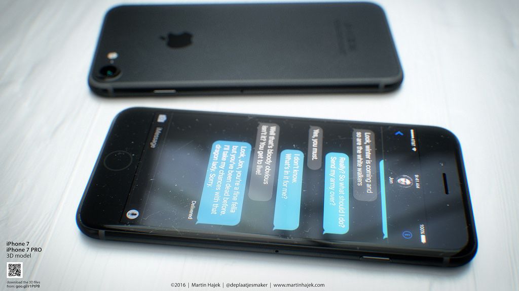 Dark Space Gray iPhone 7 Conceptualized in New Renderings - MacRumors