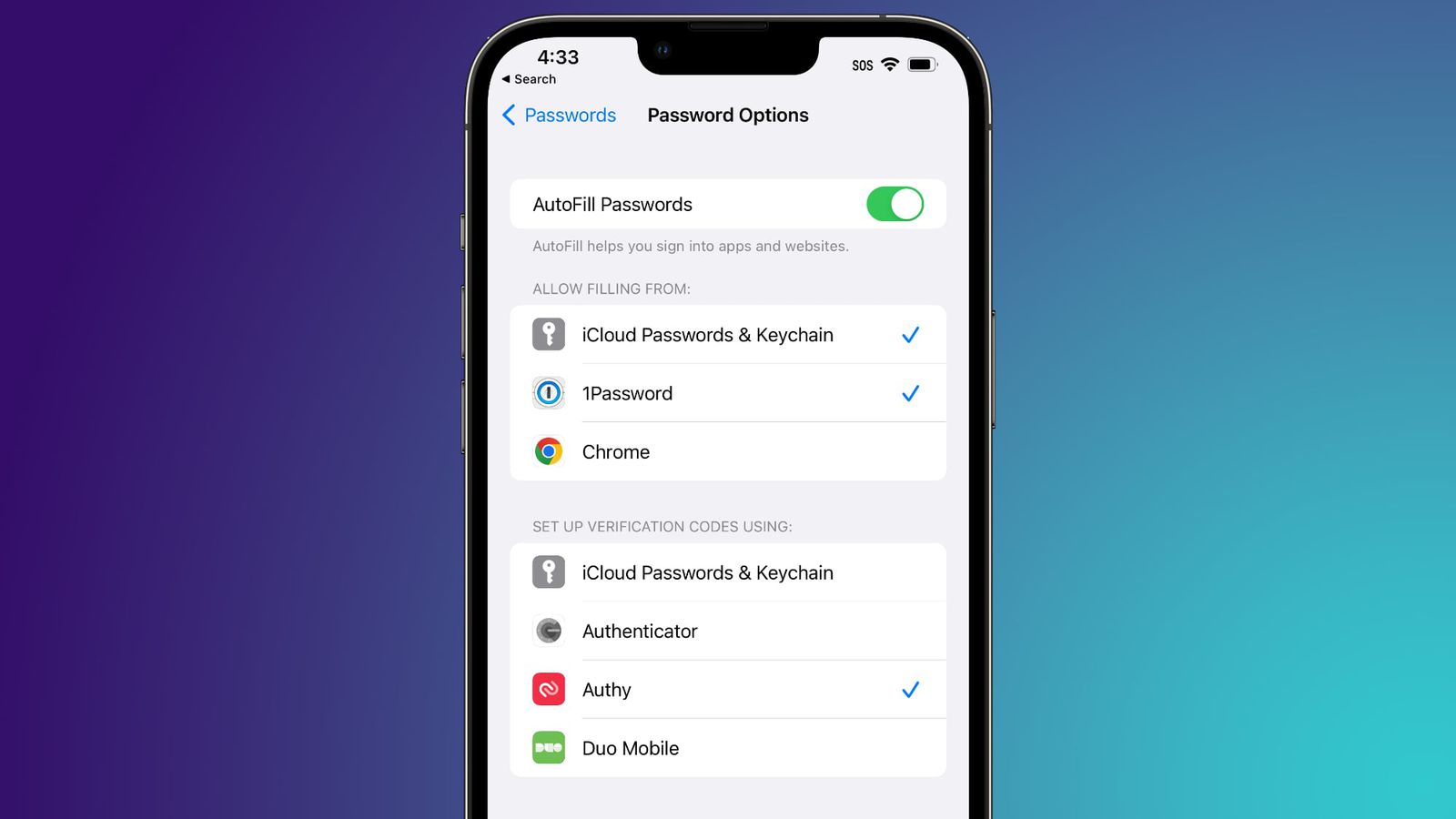 iOS 16 Lets You Use Third-Party Two-Factor Authentication Apps With ...