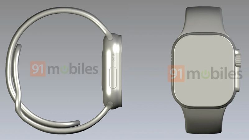 Apple Watch 'Pro' CAD Renders Show Flat Screen Design With Extra Button ...