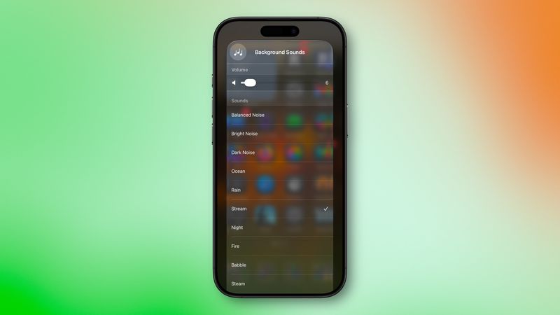 Block Out Distractions With iOS 26's New Ambient Sounds - MacRumors