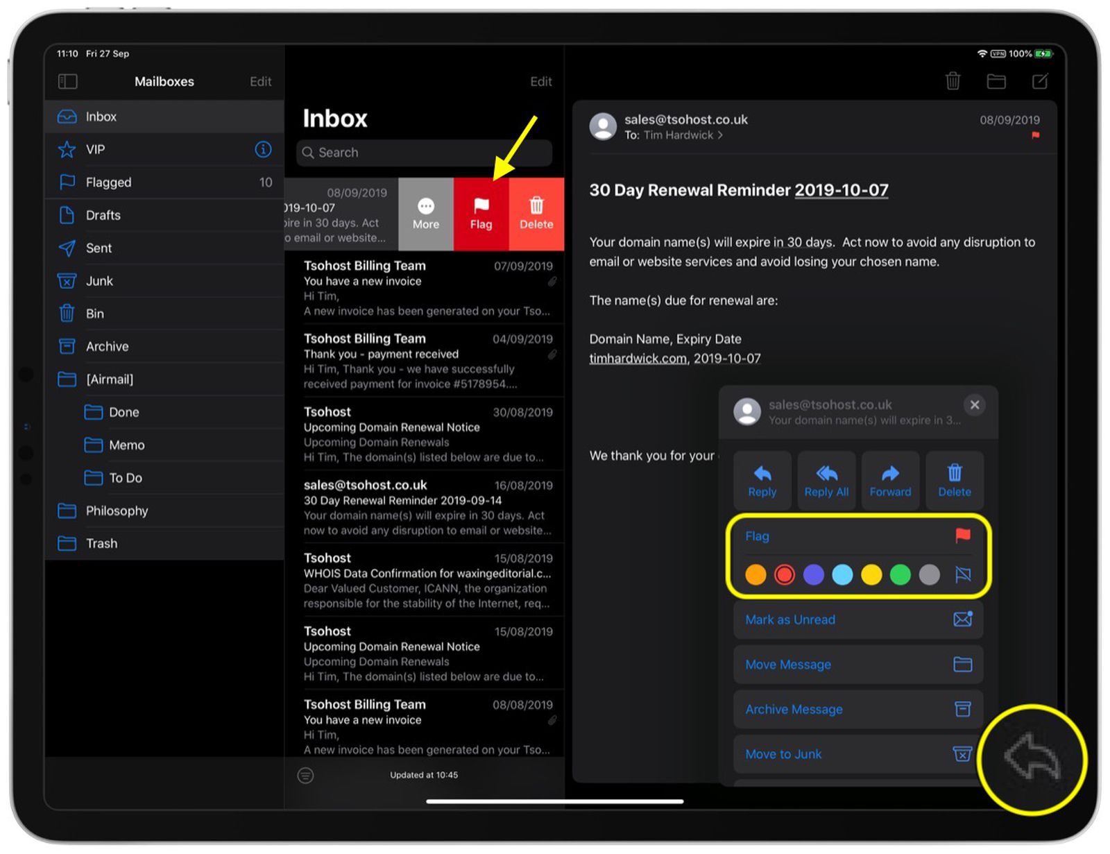 How to Flag Emails Using Different Colors on iPhone and iPad - MacRumors