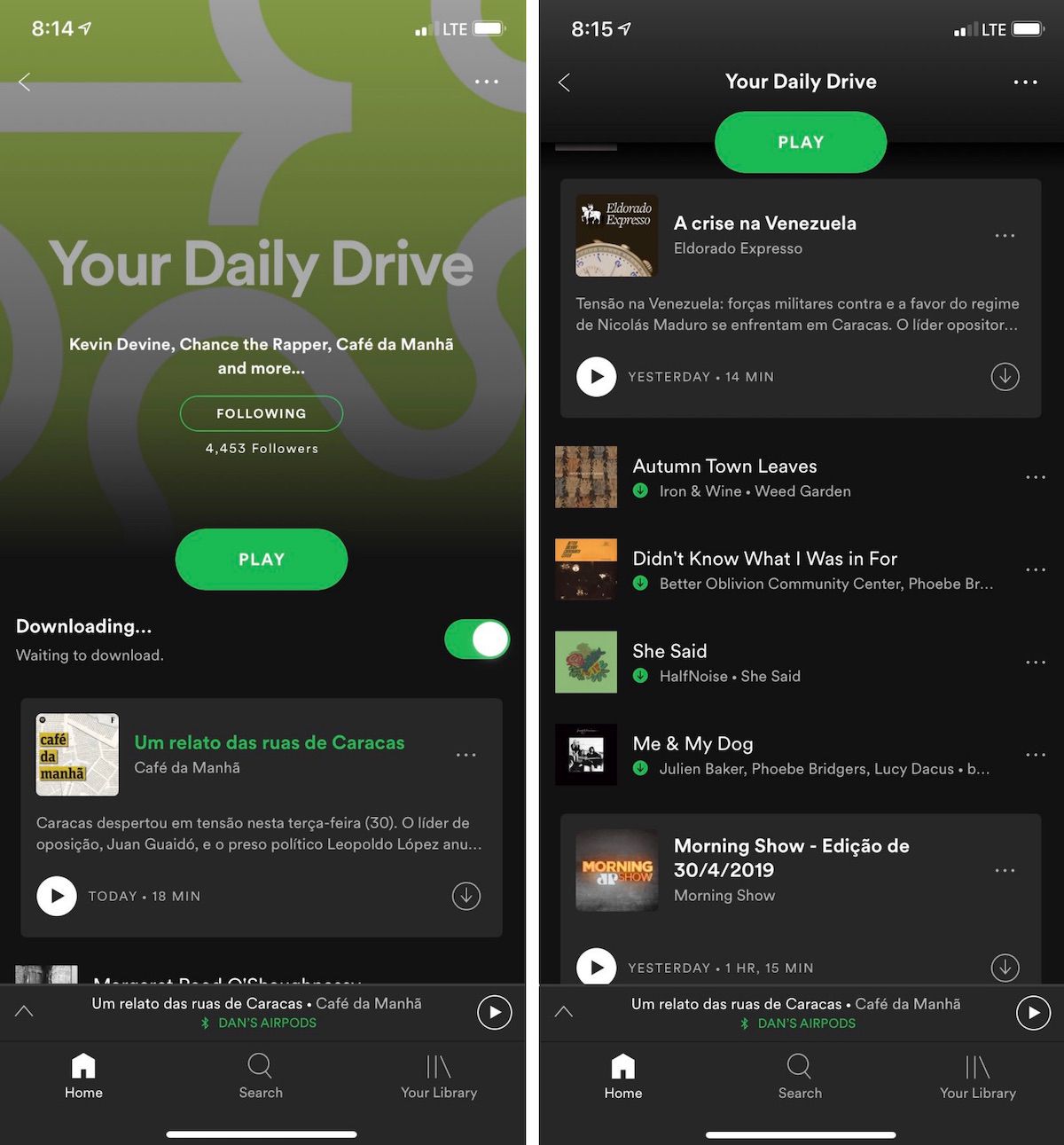 Spotify Testing 'Your Daily Drive' Curated Playlist That Mixes Podcast ...