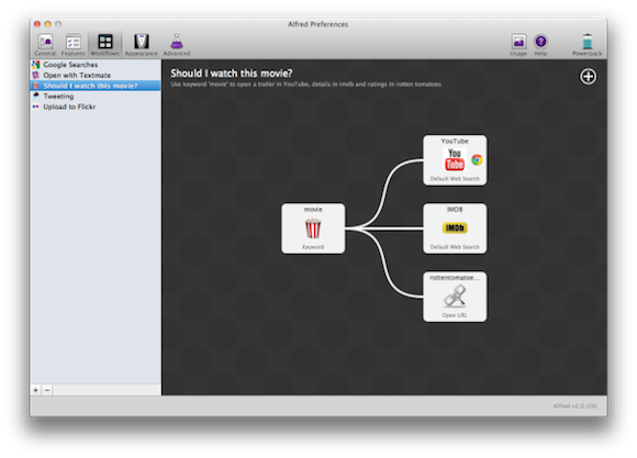 Alfred 2.0 to Add More Complex Functions Via 'Workflows' - MacRumors