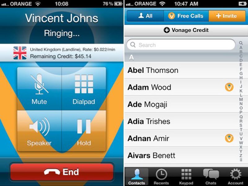 Vonage Rolls Out "High-Definition" VoIP Calling App - MacRumors