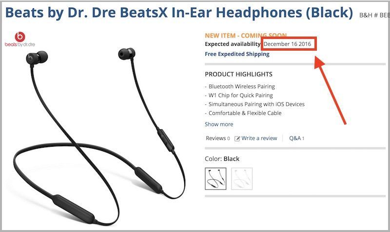 BeatsX Release Rumors Point to December Launch Date - MacRumors