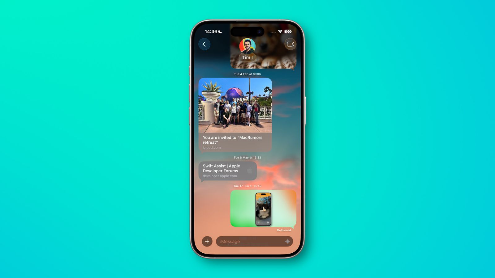 Add Custom Backgrounds to Messages in iOS 26 - MacRumors