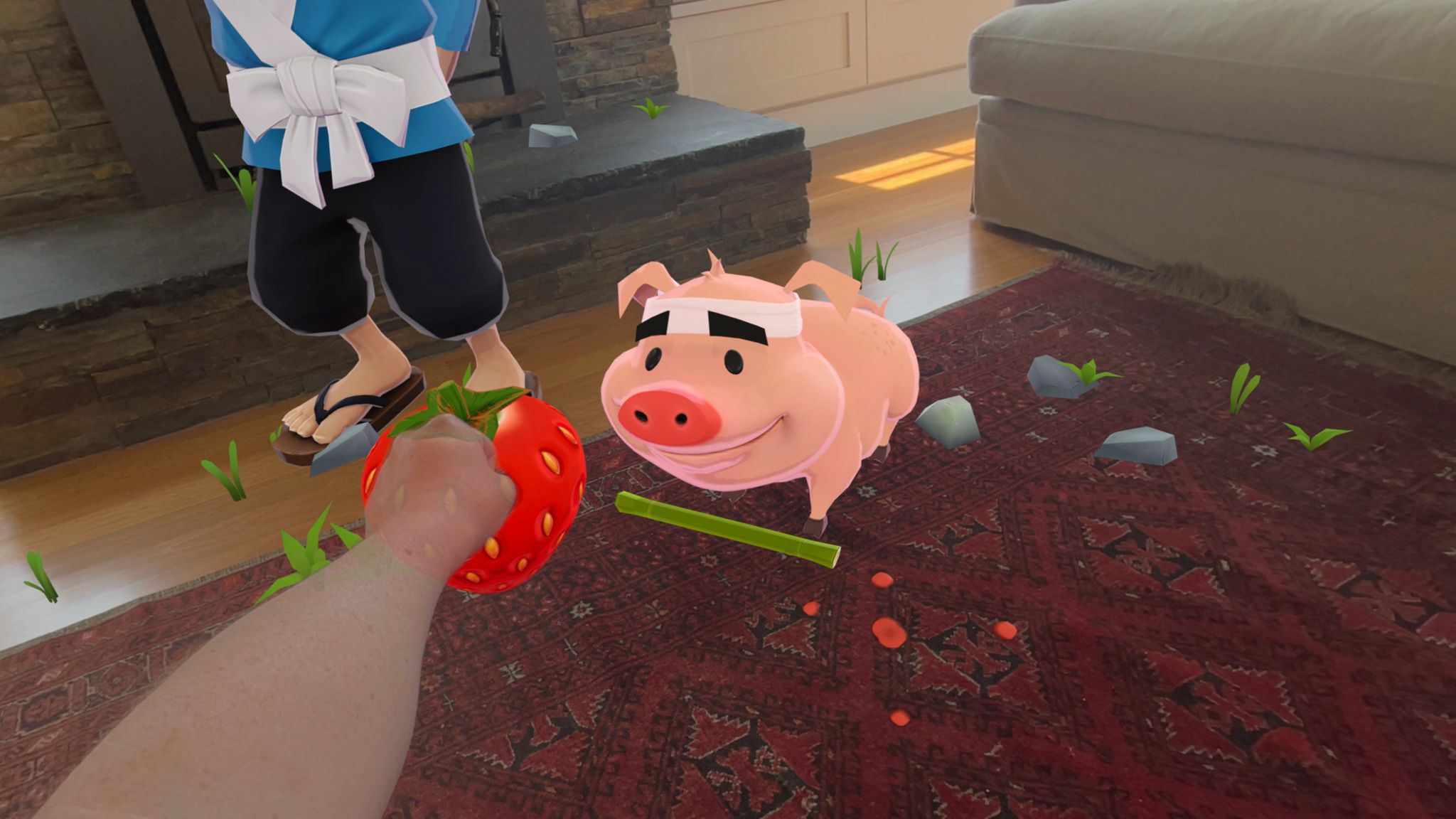 Super Fruit Ninja on Vision Pro Lets Gamers Chop Fruit With Hand Gestures - MacRumors