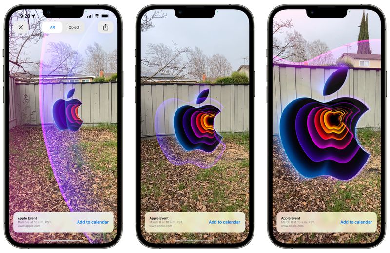 Apple's March 8 'Peek Performance' Event Page Features Animated AR Logo ...