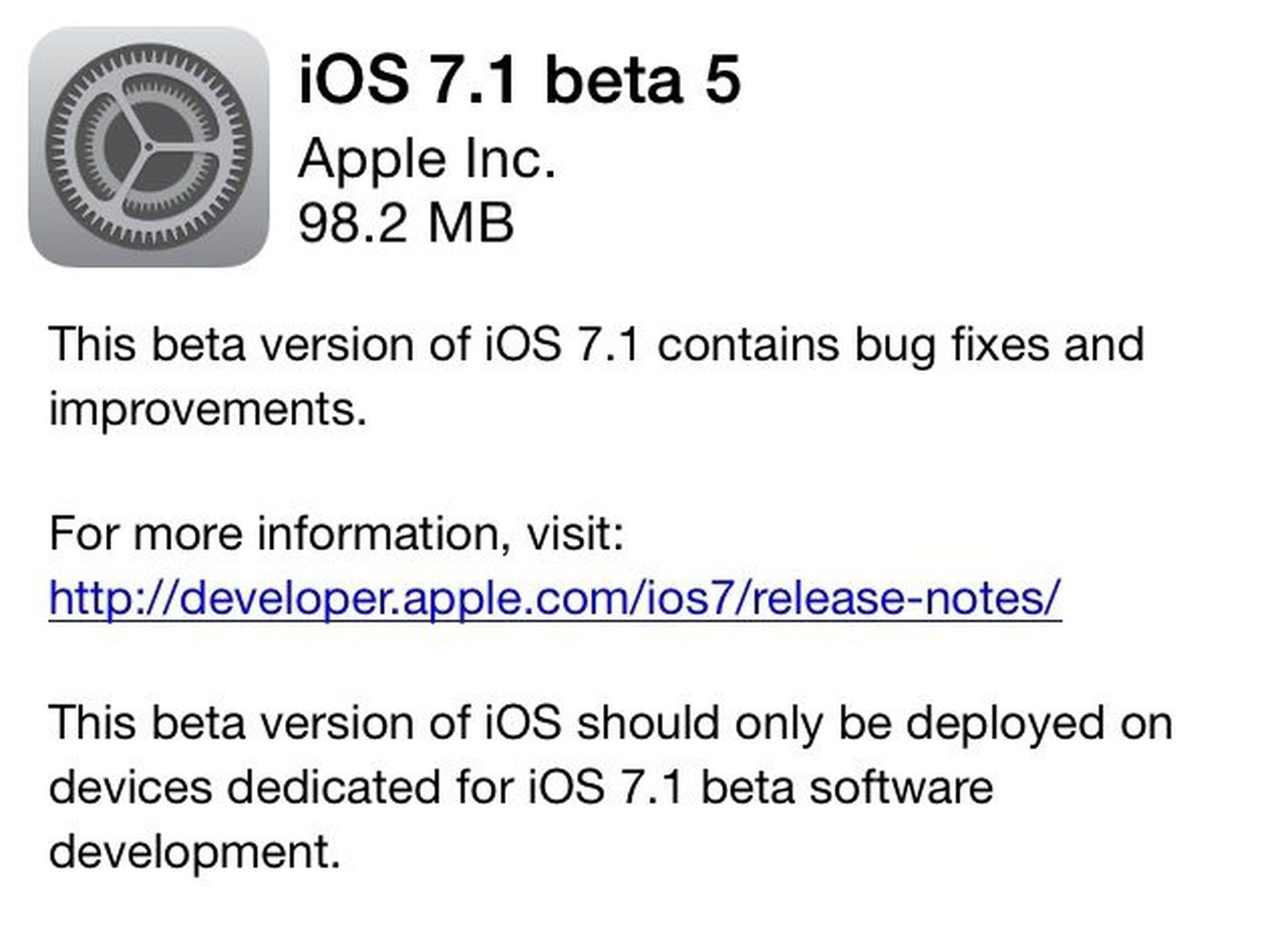 Apple Releases iOS 7.1 Beta 5 to Developers With Siri Language ...