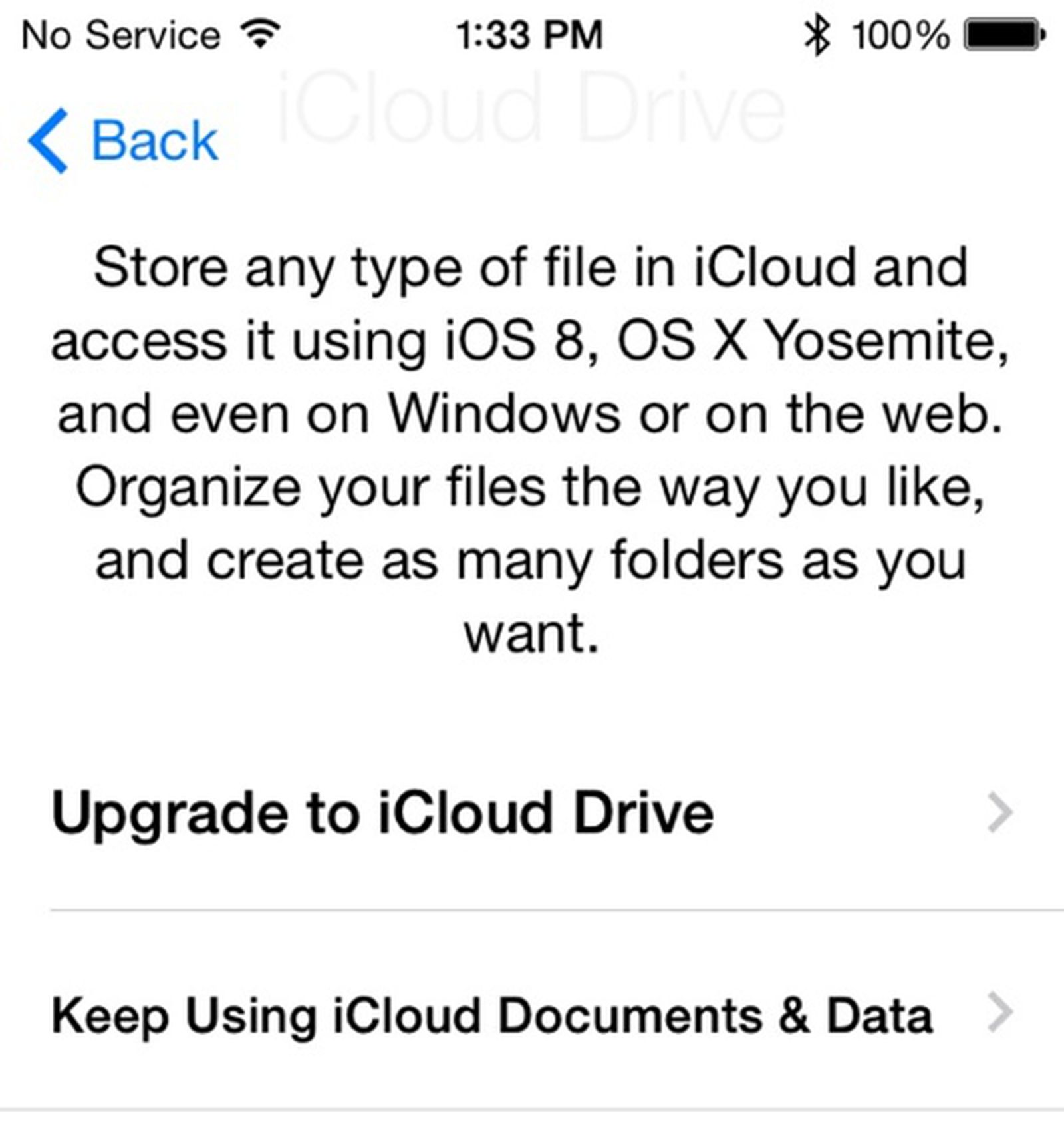 iOS 8 Beta 3 Tidbits: iCloud Drive Access, New Handoff Setting, and ...