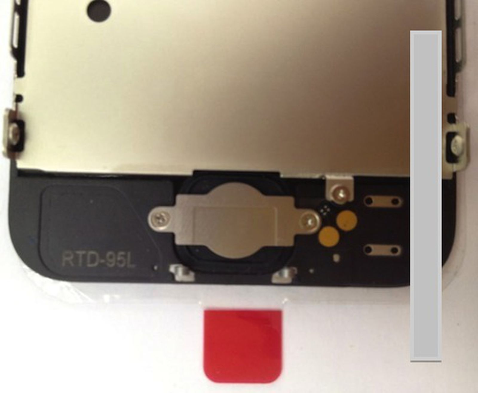 Photos of Assembled 'iPhone 5' Front Panel with Home Button, Front ...