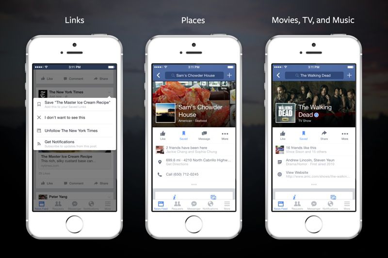 Facebook Debuts New Read-It-Later 'Save' Feature for iOS and Desktop ...
