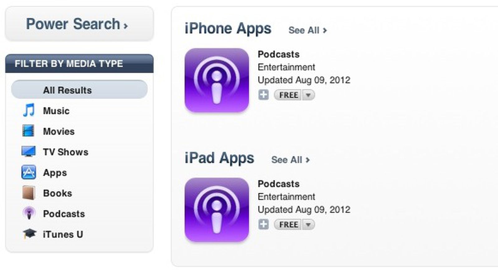 iTunes Store Glitch Limits 'Podcast' Search Results to Apple's Own App ...