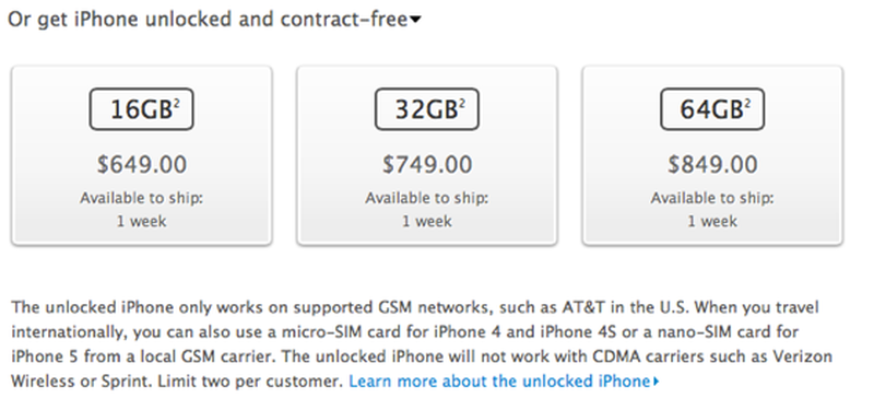 Apple Now Selling Unlocked GSM iPhones in the U.S. - MacRumors