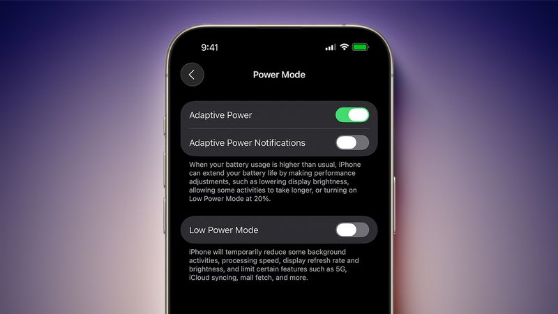 iPhone 17 Series Ships With iOS 26's Adaptive Power Mode Enabled by ...
