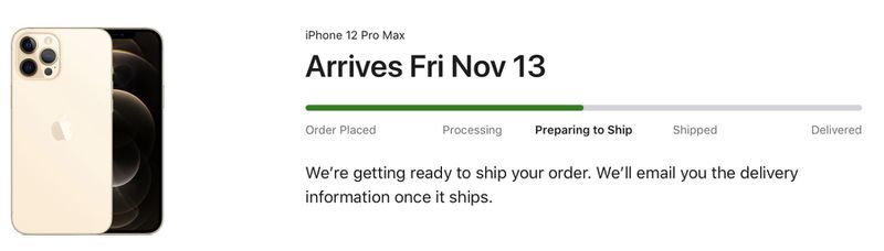 iPhone 12 Mini and iPhone 12 Pro Max Order Statuses Begin Shifting to ...