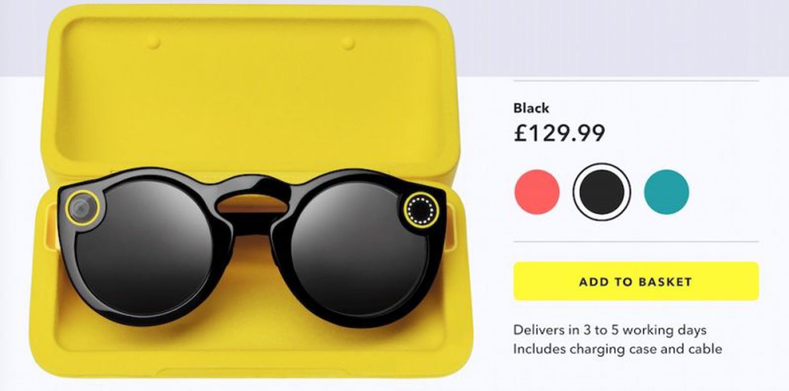Snapchat Spectacles Now Available to Purchase Across Europe - MacRumors