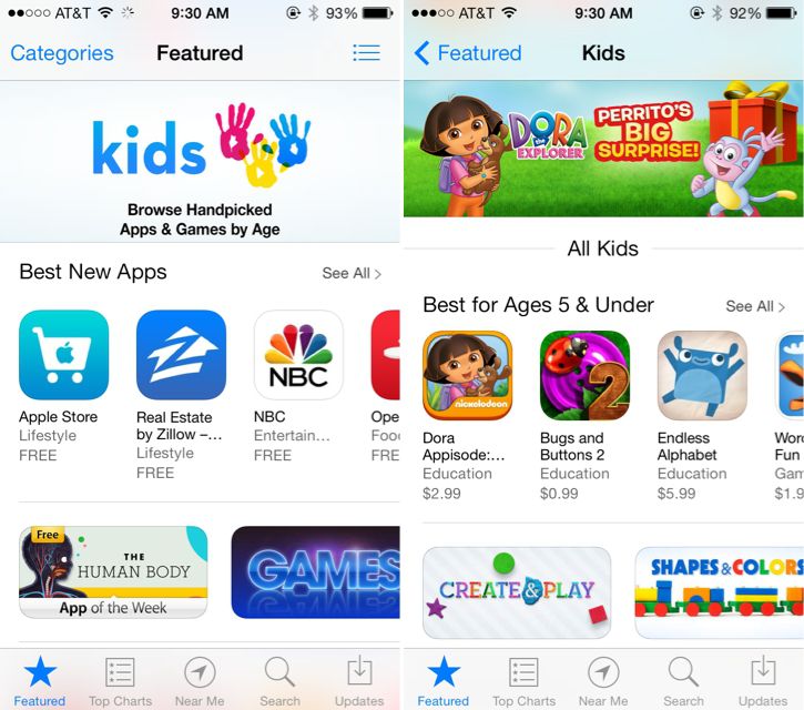 Apple Rolls Out New 'Kids' Category on App Store - MacRumors