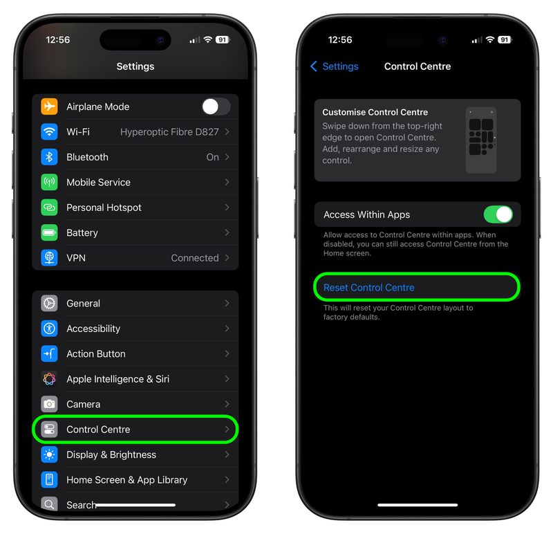 iOS 18.1: How to Reset Control Center - MacRumors