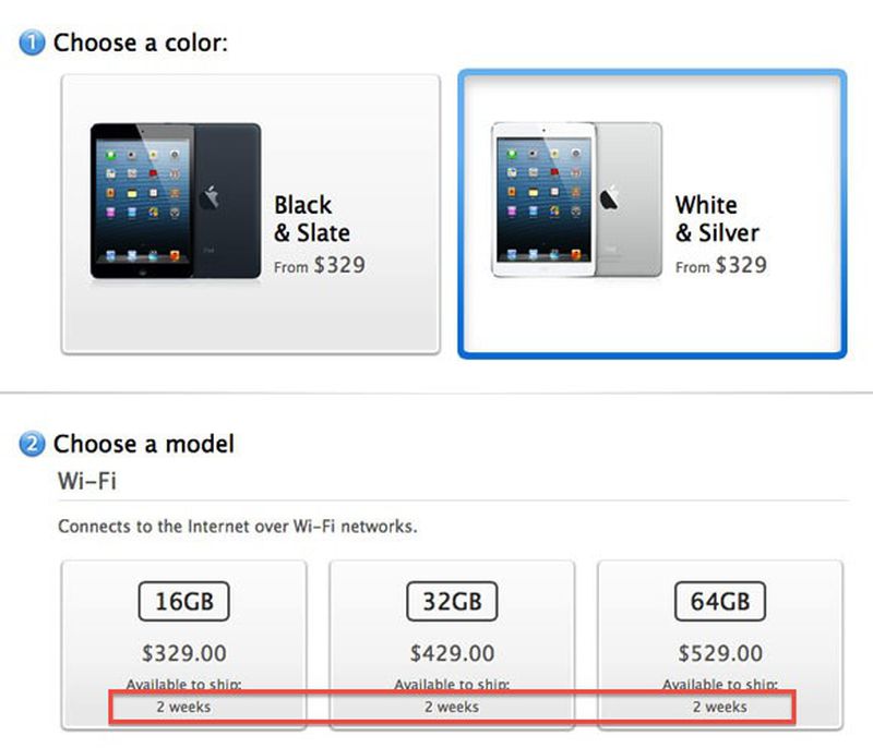 Apple Already Sold Out of Initial White iPad Mini Pre-Order Stock ...